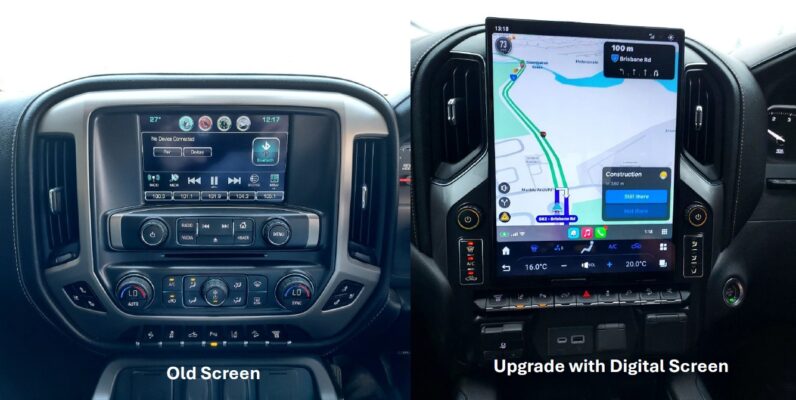Chev 1500 Digital Screen Upgrade - 15.6 Inch Android Center Screen fit ...