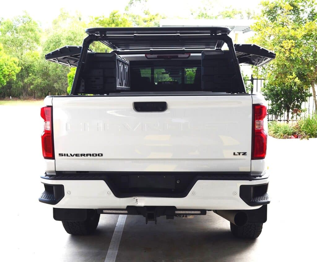 Bed Rack System With 2 x Tool Boxes and Top Platform Fit Chevrolet ...