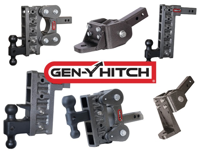 Gen-Y Hitch Mega Duty Drop Hitch 4500Kg 2" Receiver 5" Drop (3 ...