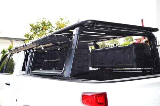 Bed Rack System With 2 x Tool Boxes and Top Platform Fit Ford F-150 ...